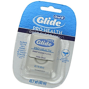 Oral-B Glide Pro-Health Dental Floss, Deep Clean, Cool Mint Flavor, 40 m (Pack of 6)