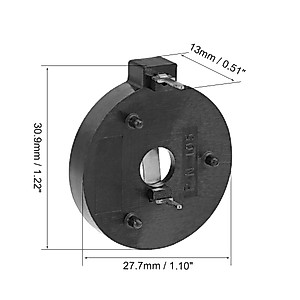 uxcell 5 Pcs CR2430 Horizontal Coin Button Battery Holder Black Container Case
