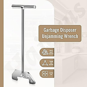 Garbage Disposer Unjamming Wrench Compatible With M-oen Garbage Disposals, Garbage Disposal Wrench/Garbage Disposal Unjamming Wrench for Dislodge Jams or Clutter From Above The Sink, Unjamming Wrench