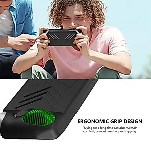 SOATUTO Case for ROG Ally Game Console Silicone Hard Case Back Cover Anti-Scratch Drop-Proof Non-Slip Protective Case for 2023 ASUS ROG Ally Game Console Shockproof Protective (Black)