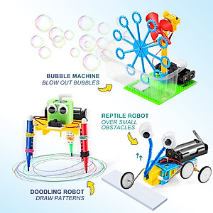 10 Set STEM Robot Kit for Kids 8-12, Boys Crafts for Girls Age 6-8, Science Kits for 8-10 Year Old