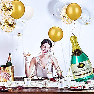 Wine Party Decorations, Wine Time Balloons Banner Wine Glass and Champagne Foil Balloons For Wine Tasting Party Wine Birthday Party, Bridal Shower Hen Night Girls Night Decorations Set