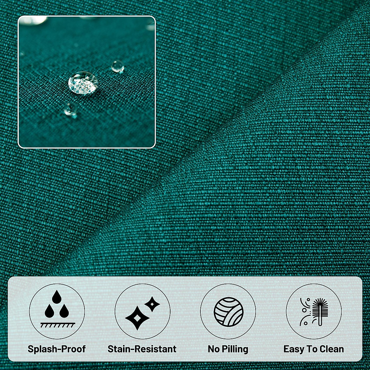 Lokex Bench Cushion,36x14x4 Inch Double Piping Waterproof Bench Cushions for Outdoor Furniture,Non-Slip Window Seat Cushions Indoor,Green