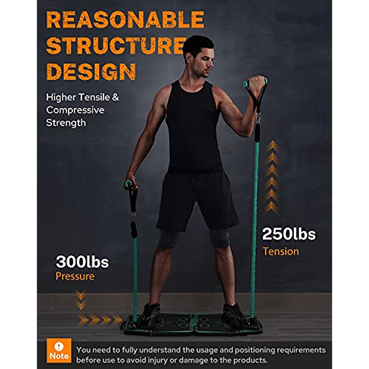 Gonex Portable Home Gym Workout Equipment with 14 Exercise Accessories Ab Roller Wheel,Elastic Resistance Bands,Push-up Stand,Post Landmine Sleeve and More for Full Body Workouts System,Green