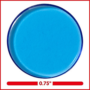 edxeducation Transparent Counters - Set of 500 - Bulk Colored Counters for Kids Math - 6 Colors - 3/4 in - Counting, Sorting, Light Panels, Bingo