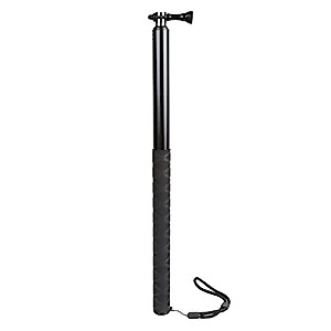 79inch Long Selfie Stick for GoPro 11 10 9 8 7 6 5 Blcak 4 Silver Go Pro Max Session, DJI Osmo Action 2,AKASO,Insta360 One R Cameras, 45-200cm Extendable Pole Monopod