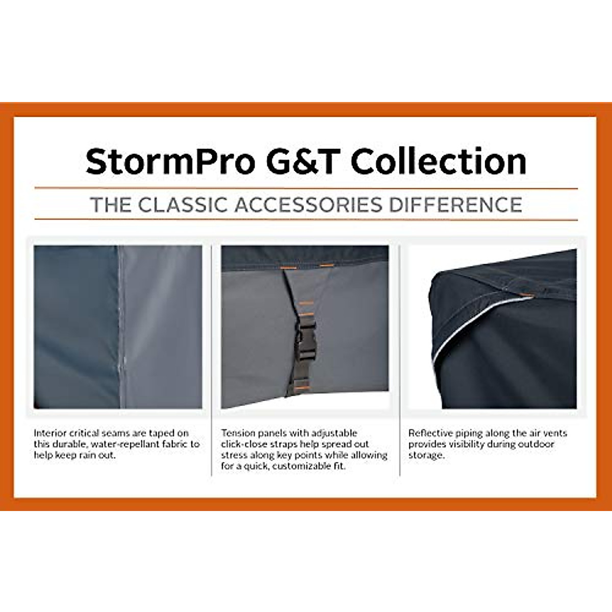 Classic Accessories StormPro Waterproof 36 Inch 7,000 Watt Heavy-Duty Generator Cover