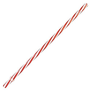 Sunshine Mason Co. Plastic Reusable Drinking Straws 12 Pieces, Red Stripe
