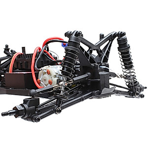 Losi 1/18 Mini-T 2.0 2 Wheel Drive Stadium RC Truck Brushed Ready to Run Battery Receiver Charger and Transmitter Included Red/White LOS01015T1