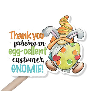 200PCS Gnome Easter Stickers,Cute Small Business Envelopes Stickers for Handmade Goods Business Packages,Easter Day Theme Small Shop Business Stickers for Envelopes Seals