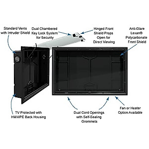 The TV Shield 30-32" Anti-Glare Outdoor TV Enclosure, (2nd Generation), Fits 30-32" Television