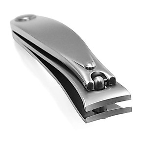 GERMANIKURE Professional Nail Clipper - FINOX Surgical Stainless Steel Manicure and Pedicure Tools in Leather Case- Ethically Made in Solingen Germany - Travel Size Nail Care