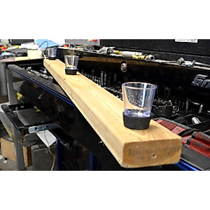 Big Shots Shooter Ski Kit, Peel-and-Stick Adhesive Mounts, No Tools Required, Fits All Standard Size Shot Glasses, 4 Mounts (Bombdiggity Black)