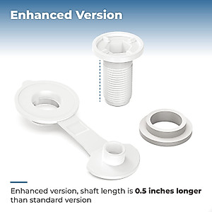 1.5" Shaft Length Cooler Drain Plug Assembly Replacement for Coleman Xtreme Coolers 50 qt, 58 qt, 82 qt Part Number:5010005241,Rubbermaid Cooler Accessories,Cooler Parts Fits Most Coolers