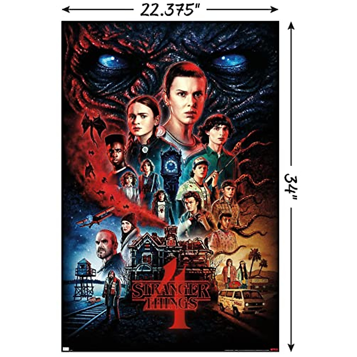 Trends International Netflix Stranger Things: Season 4 - One Sheet Wall Poster, 22.375" x 34", Unframed Version