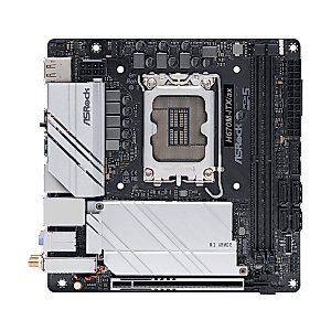 CUK ASRock H670M-ITX/ax Mini ITX Motherboard for 12th Gen Intel LGA 1700 CPUs at 125W PL1 with PCIe 5.0 x16 Graphics