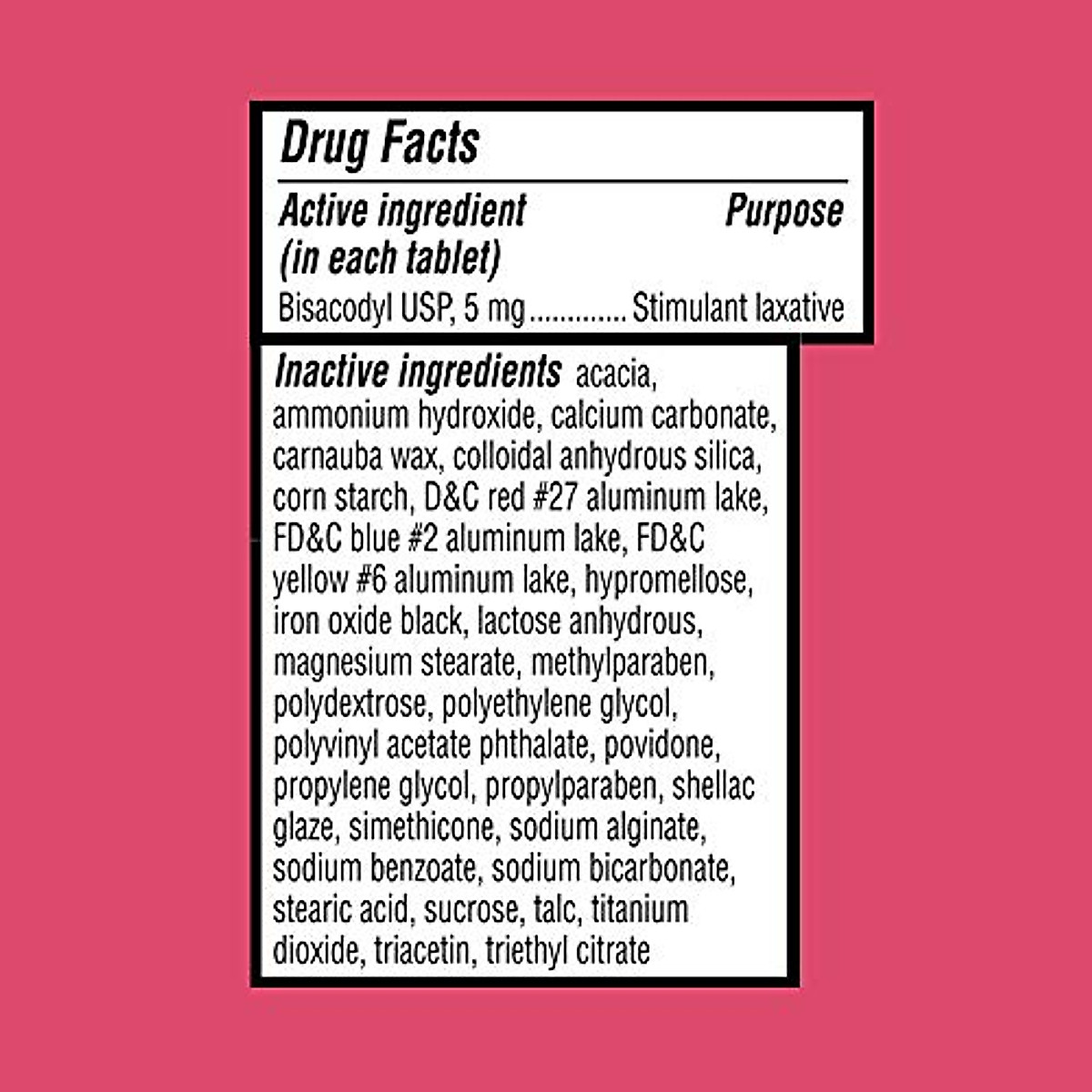 Women's Laxative Tablets, Bisacodyl 5mg 200ct (Two 100ct Bottles) by Equate Compare to Dulcolax Pink