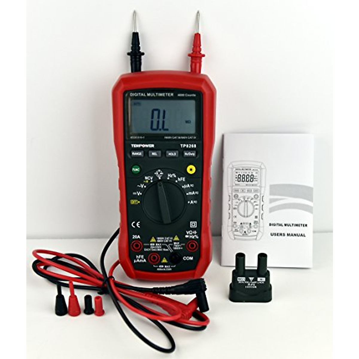 Tekpower TP8268 AC DC Auto/Manual Range Digital Multimeter with NCV Feature, Mastech MS8268 Upgraded