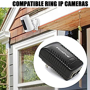 48V PoE Injector Adapter, IEEE802.3af Compliant Power Over Ethernet Supply for Most Cisco/Polycom/Aastra/Ubiquiti Security IP Camera IP Voip Phones AP and More, 10/100Mbps