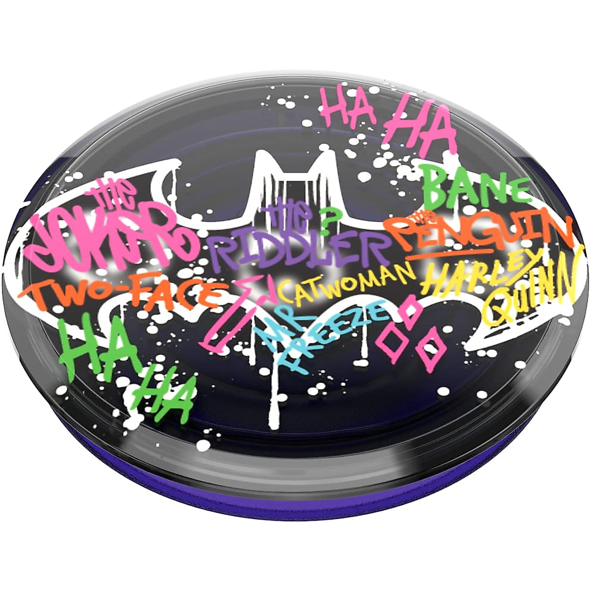 PopSockets Translucent Phone Grip with Expanding Kickstand, PopSockets for Phone, DC Comics - Distressed Batman