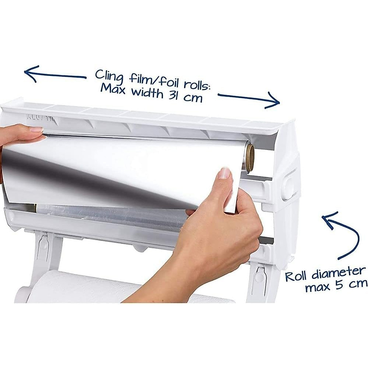 Leifheit 25771 Dérouleur mural rouleaux cuisine Parat F2 blanc