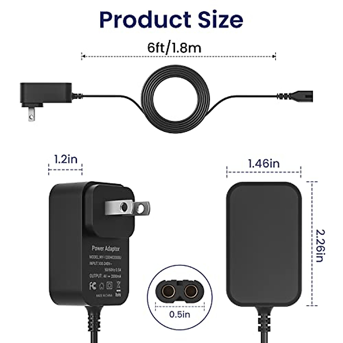 for Wahl Shaver Charger 4V Wahl Magic Clipper Charger Wahl 8148/8164/8504/8591 7367, 7357, 7029, 7060, 7035, 7339, 7356, 4000, Compatible with Wahl 5-Star Magic Clipper Cordless Shavers Trimmer