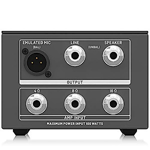 Bugera POWER SOAK PS1 Passive 100 Watt Power Attenuator for Guitar and Bass Amplifiers with Emulated Mic Output