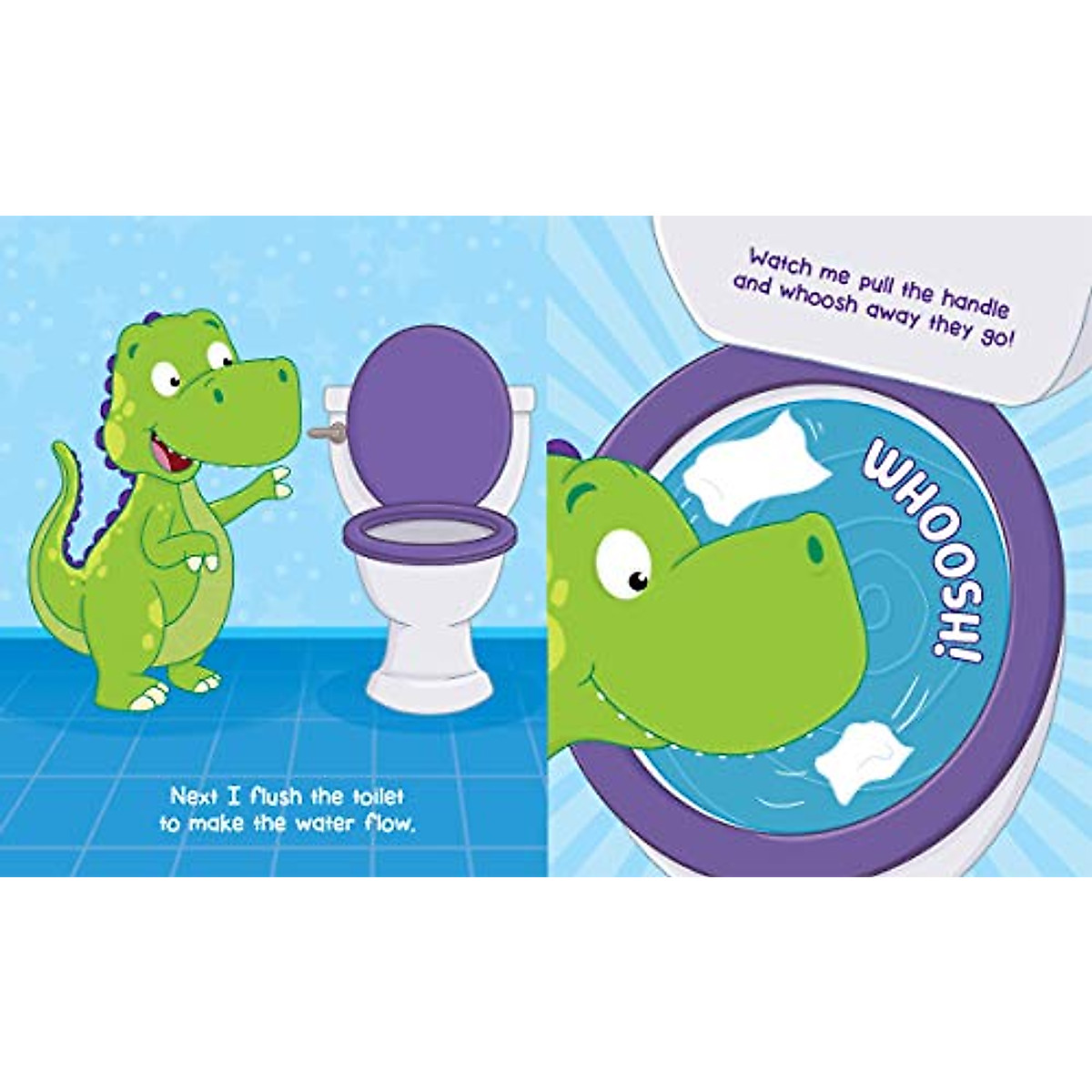 Dino Potty: Learn to Potty with Dino - Easy-to-Follow Step-by-Step Board Book, Make Potty Training Exciting and Fun! Encouraged for Children Ages 2 and Up