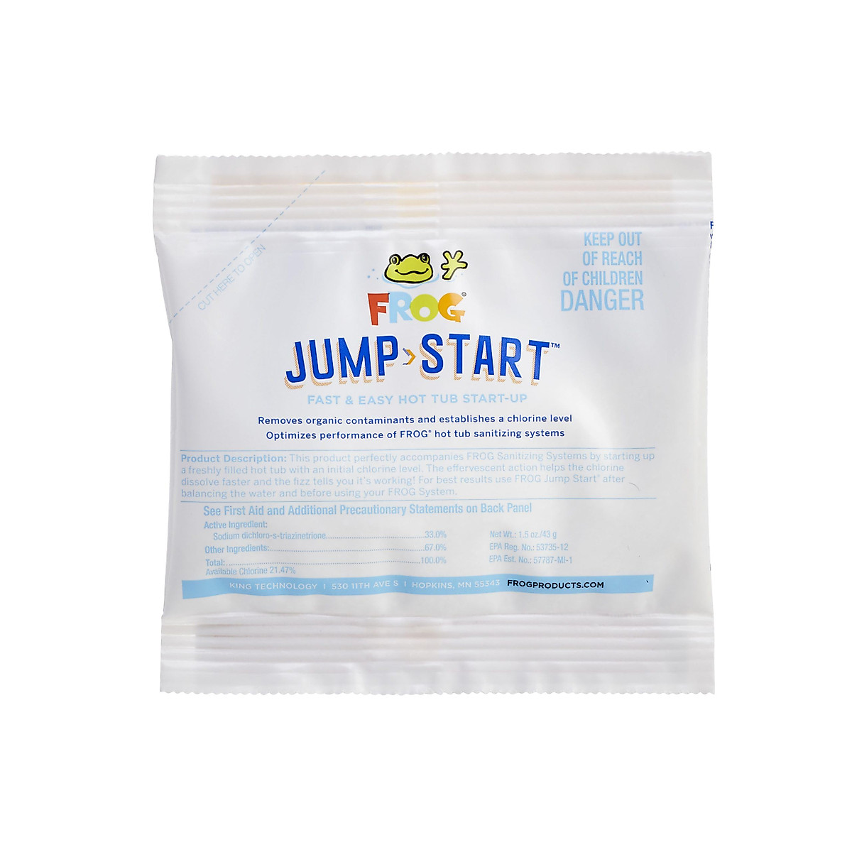 FROG @Ease Floating Sanitizing System for Hot Tubs, Quick and Easy Self-Regulating Hot Tub Sanitizer with Sanitizing Minerals and SmartChlor Technology