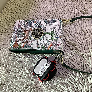 EJOSHELL 3D Unique Stylish Animals Hiphop Bulldog Silicone Case Compatible with Airpods3 2021 Airpods 3rd Soft Puppy Pet Headphone Cover a Funny French Dog Keychain for Girl Boys Best Gift Black