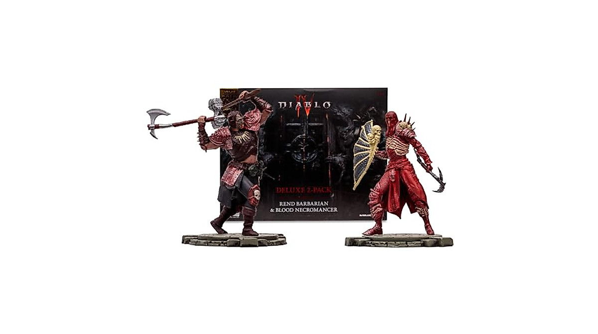 Diablo IV McFarlane 2pk Action Figures - Barbarian & Necromancer