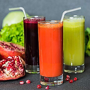 ALINK 500-Pack Clear Flexible Drinking Straws, Plastic Disposable Bendy Straws - 7.75" x 0.23"