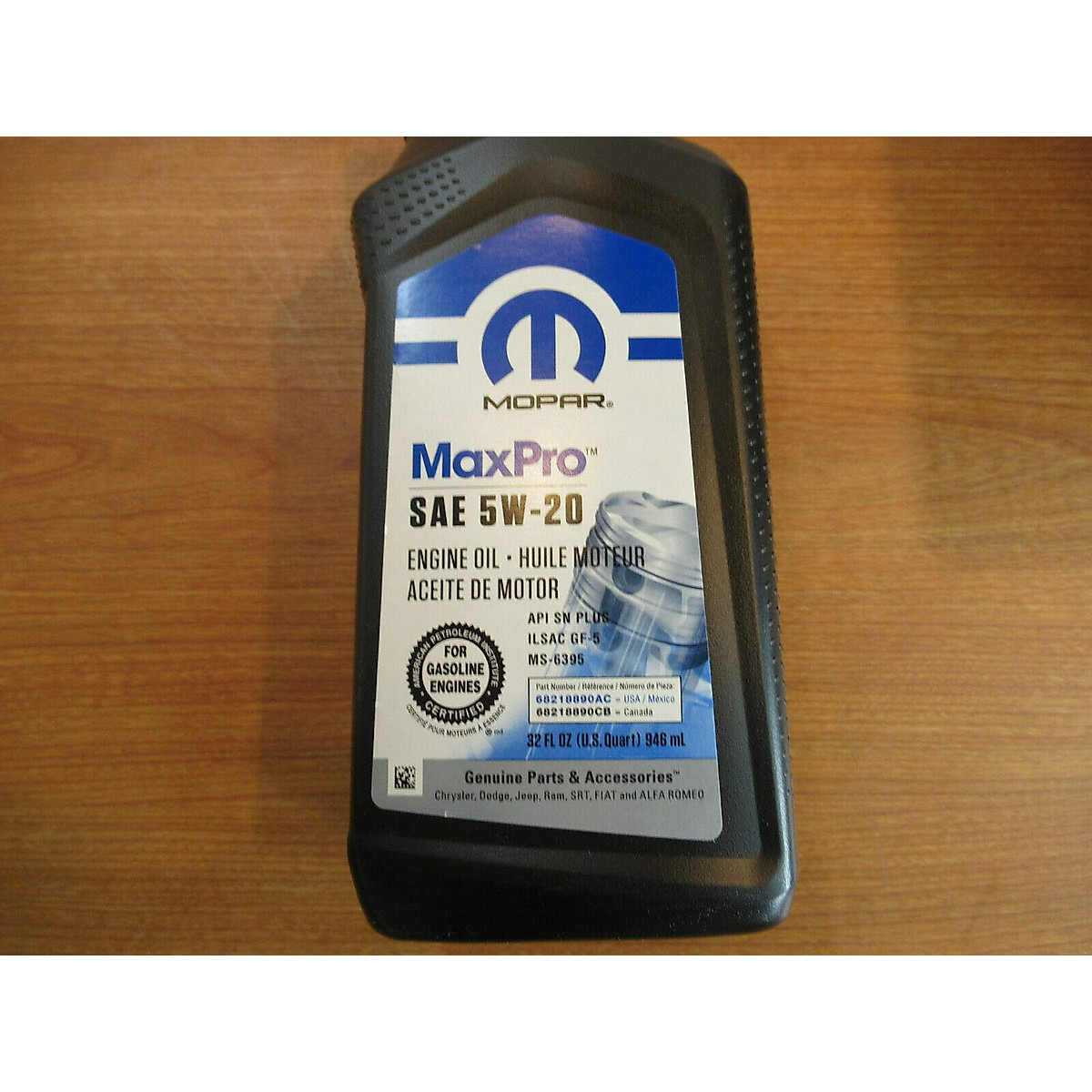 Dodge Ram 1500 5.7L Hemi Mopar MaxPro 5w20 Oil & Filter Change Kit OEM