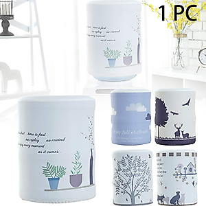 Water Dispenser Bucket Cover,Home Water Dispenser Barrel Covers Durable Fabric Bucket Decor Furniture Cover Protector for Office Or Outdoor (Gray Tree Print)