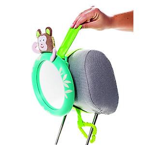 Taf Toys Tropical Car Mirror | Rear Facing Baby Mirror Enables Easier Drive & Easier Parenting, Eye to Eye Contact with Baby While Driving, Back Seat Adjustable Velcro Attachment, Colorful Design