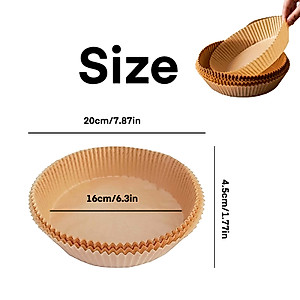 Caulcrick Exotics 100 Pcs Largest size Air Fryer Disposable Liner Instant Pot, Non-stick Parchment Paper Sheets, - Air Fryer Basket Liner – Plastic Pot Liner, Basket Liners for Air Fryer liners