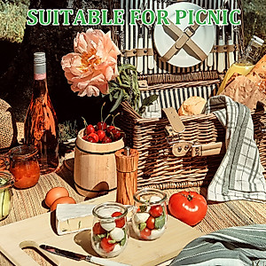 Bamboo Cutting Board Set of 12 Wood Chopping Boards with Handle Thick Cutting Board Kitchen and Dining Bulk Plain Bamboo Cutting Board for Engraving Gift Cooking Decor (Regular)