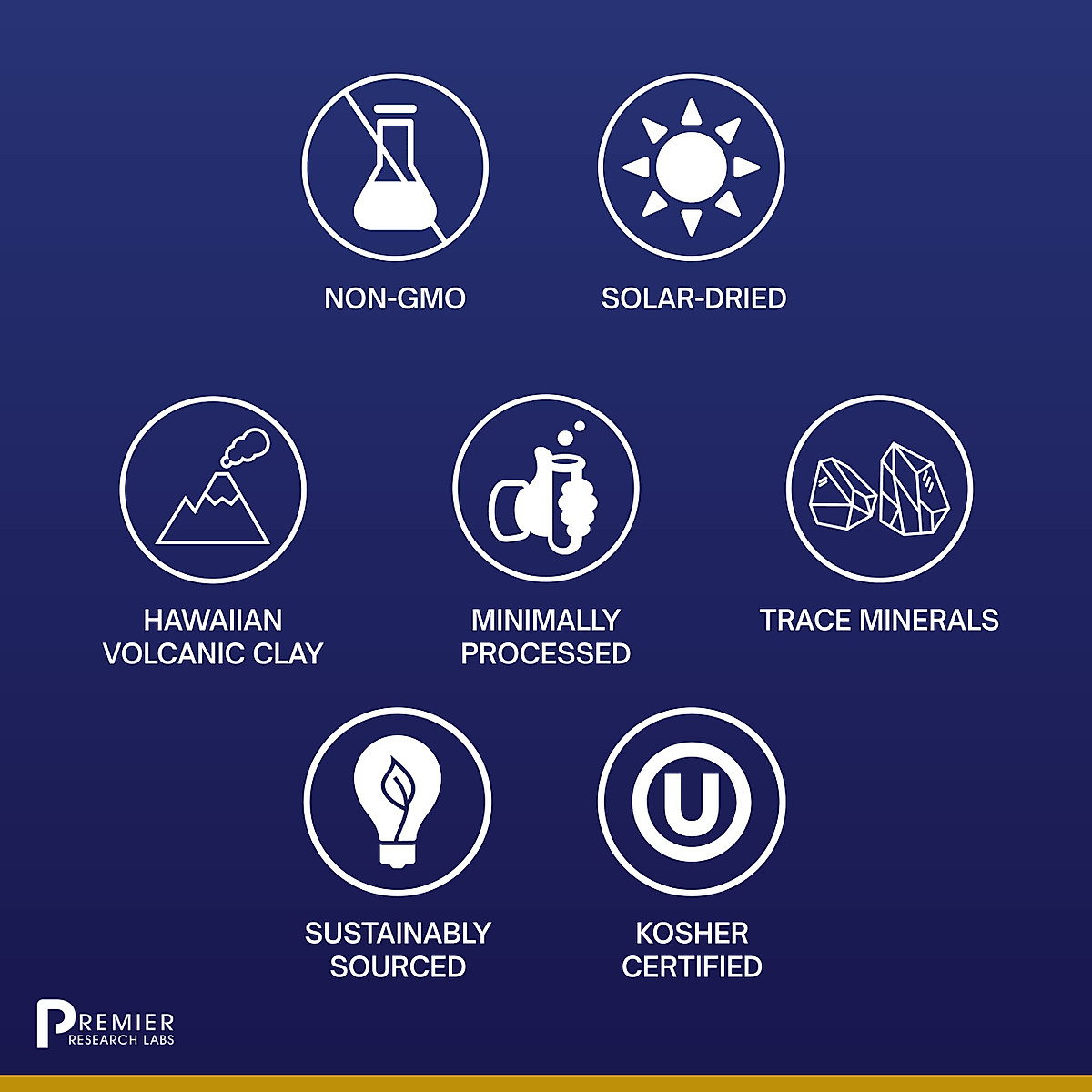 Premier Research Labs Premier Pink Salt - Unrefined Sea Salts with Hawaiian Volcanic Clay - Daily Cooking Salt - Australian Sea Salt & Pink Alaea Hawaiian Sea Salt - No Anti-Clumping Agents - 12 oz