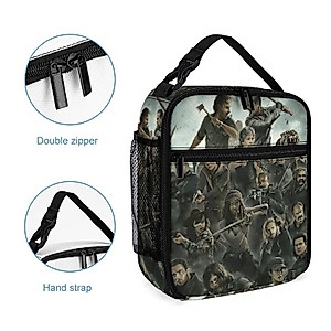 Waterproof Durable Insulation Lunch Bags The Apocalyptic Walking Horror Drama Dead Lunch Bag Fruit Bags Storage Bag for Beach Lunch Box Storage Organizer