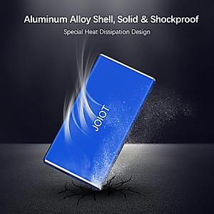 JOIOT Portable SSD 1TB External Solid State Drive - Up to 540MB/s External Hard Drive, USB 3.1 Gen 2 Ultra-Slim External SSD, Blue