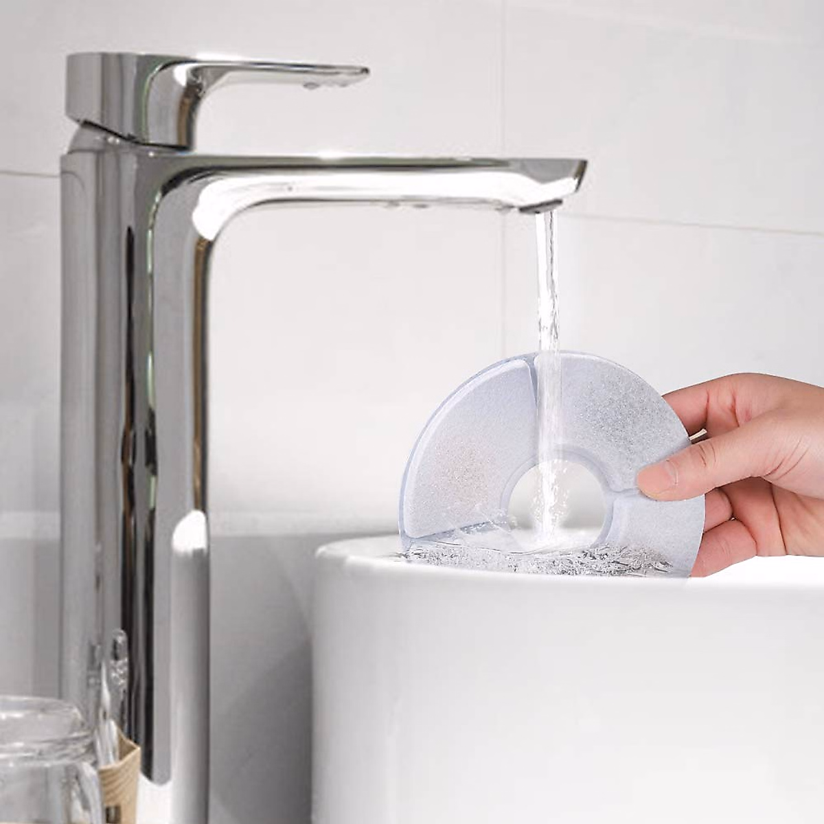 Alysontech Cat Water Fountain Filter, Pet Fountain Replacement Filter, 12 Count (Pack of 1)