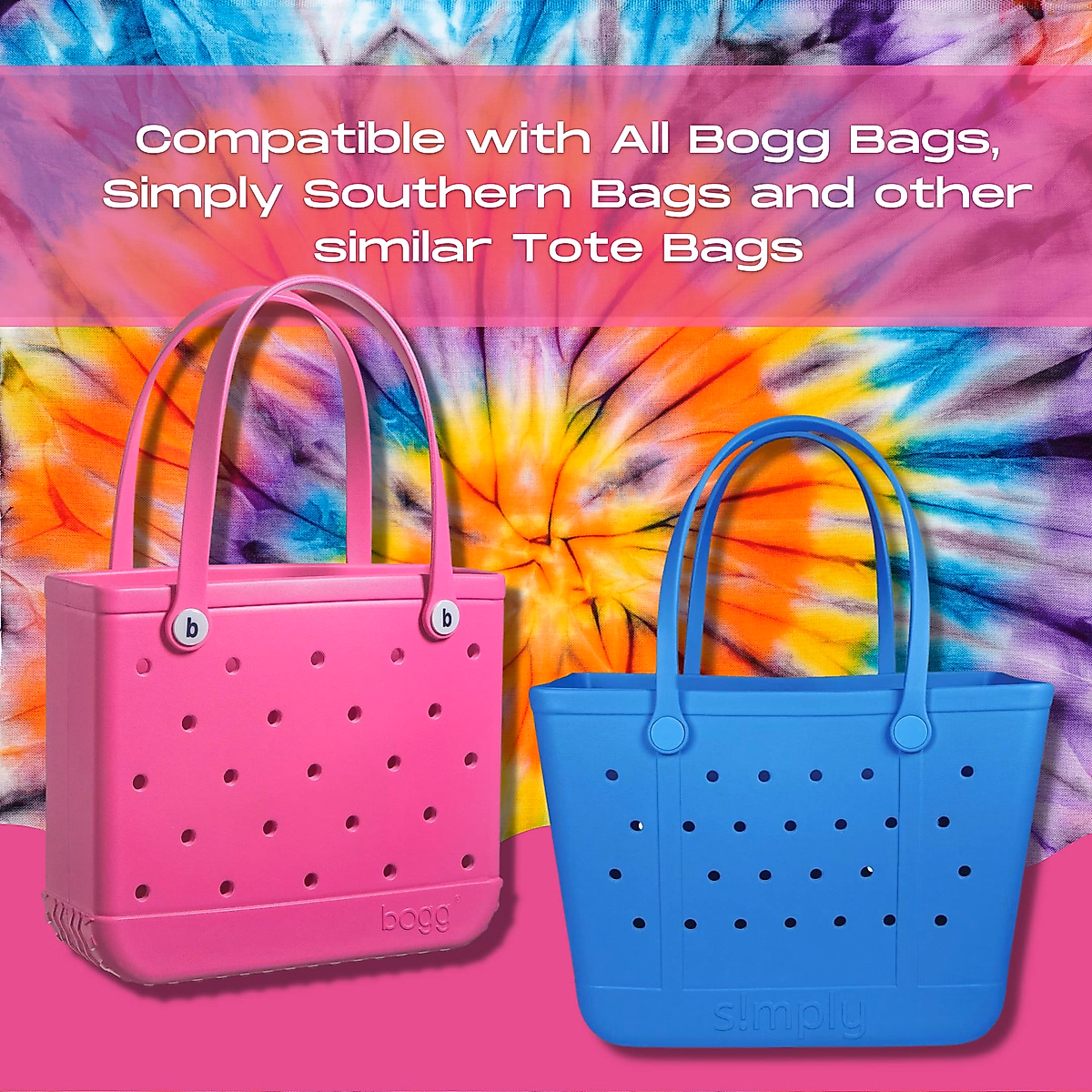 BOGLETS - Flamingo Charm Compatible with Bogg Bags, Simply Southern Totes, and Other Similar Beach Bags (Flamingo)…