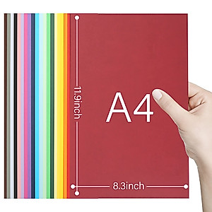 Shindel Heavyweight Construction Paper, Premium Cardstock Heavyweight Paper for Back to School Supplies, 8.3 x 11.7 Inches, 100 Sheets