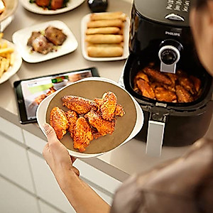 Air Fryer Paper Steaming Pad Baking Barbecue Snack Bread Paper Oil Proof Paper Avoid Stick Paper 20cm100 Sheets of Parchment Paper Air Fryer Tray for Oven Stainless Steel (Multicolor, One Size)