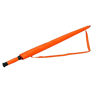 The Paramount Vented Large 64 inch Windproof Automatic Open Double Canopy Golf Umbrella for Rain, Wind and Sun, Strong & Lightweight Oversized Umbrella with Wind Vent for Men & Women, Orange/White