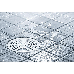 12 Pack Disposable Drain Hair Catcher Screens - Hair Catcher Shower Drain Screens Prevent Clogs in Bathroom Shower Stalls, Bathtub Drains, Kitchen Sinks. Hair Drain Catcher. Hair Traps Ea 3.62"x3.62"