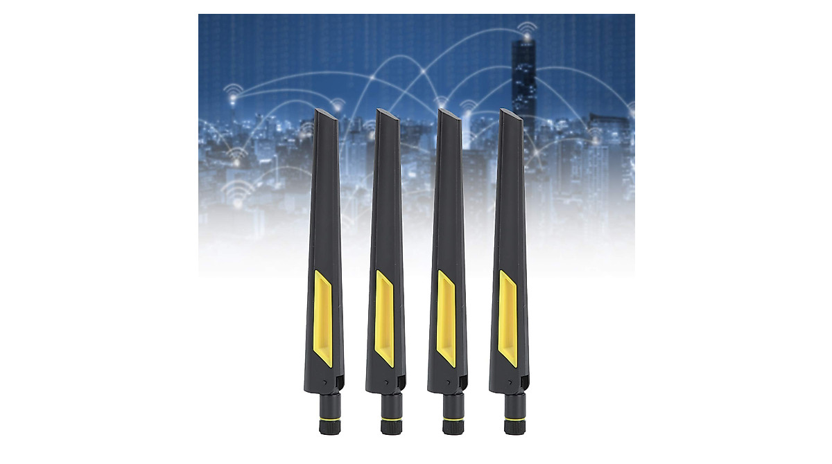 PUSOKEI 4Pcs 10dB SMA Network Card Antenna