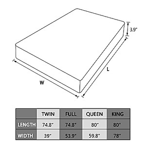 King Quilted Mattress Pad Cover, Pillow Top Mattress Cover, Mattress Protector Cotton Top with Deep Pocket Cooling Mattress Topper (King, White)