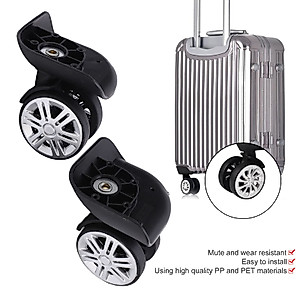 Tbest are for London Fog Kit Rodinha Mala Substituicao Para Rodas De Malastravel Accessories,1 Pair A65 Luggage Replacement Wheels Mute Swivel Suitcase Luggage Caster Wheels Repair Parts