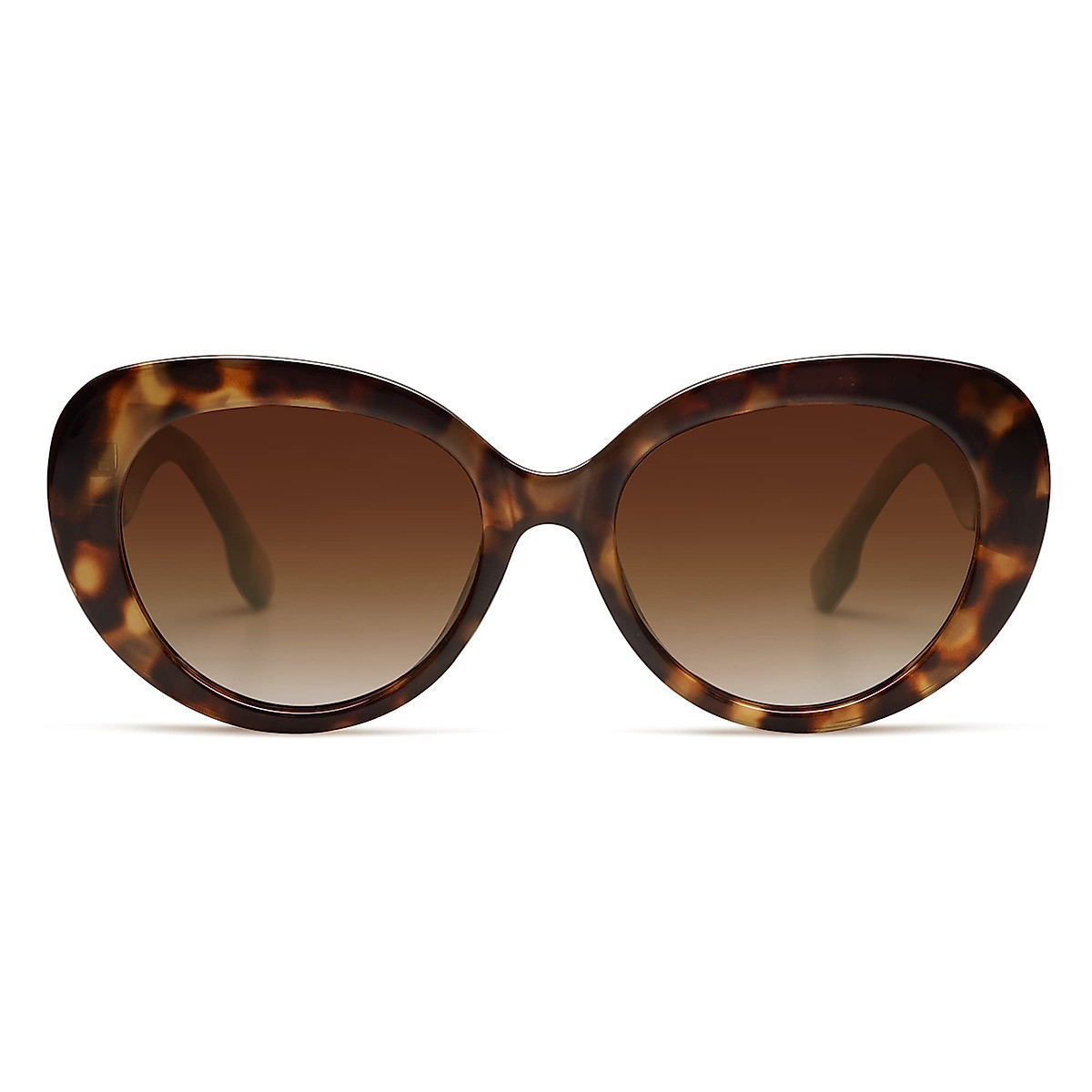 SOJOS Retro Cat Eye Polarized Sunglasses Womens Vintage Shades Trendy Designer Sun Glasses UV Protection SJ2261 with Tortoise/Brown Lens